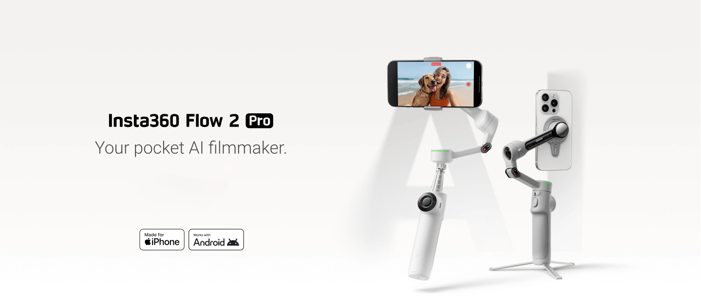 Insta360 Flow 2 Pro Standard Bundle Summit White